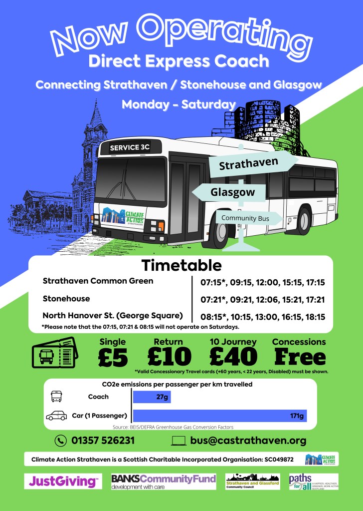 Direct Bus Service 3C now available from Glasgow to Strathaven ...